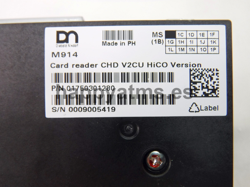 happyatms.es Wincor Nixdorf Card reader CHD V2CU HiCo + AntiM3 PN ...