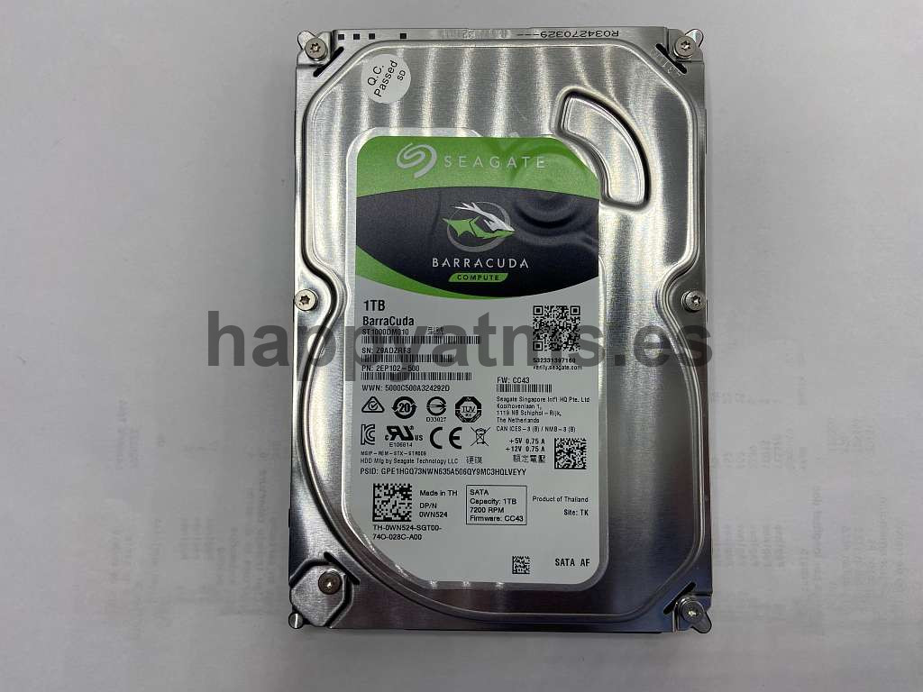 happyatms.es Seagate 1TB SATA 3.5" Hard Drive 7200RPM PN: ST1000DM010